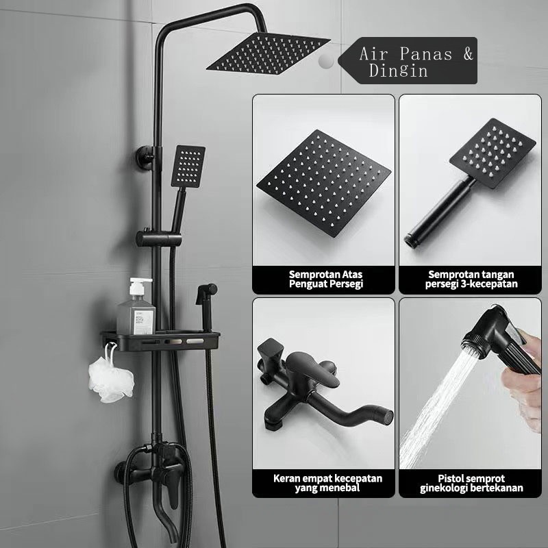 Jual SUS304 Shower Set Paket Lengkap Shower Kotak/Stainless Shower dan ...