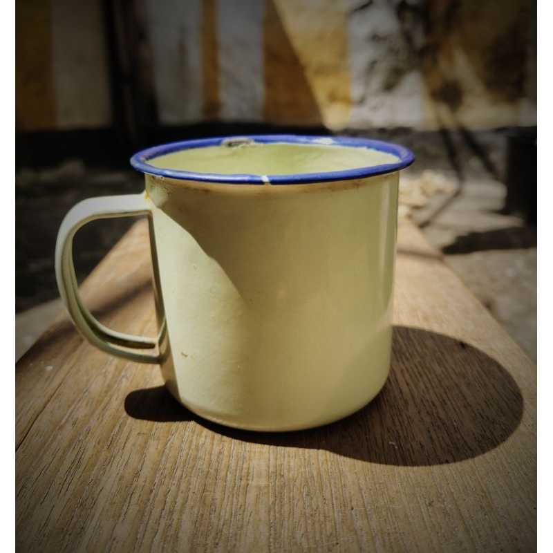 Jual mug/gelas besi polos 7cm/gelas jadul | Shopee Indonesia