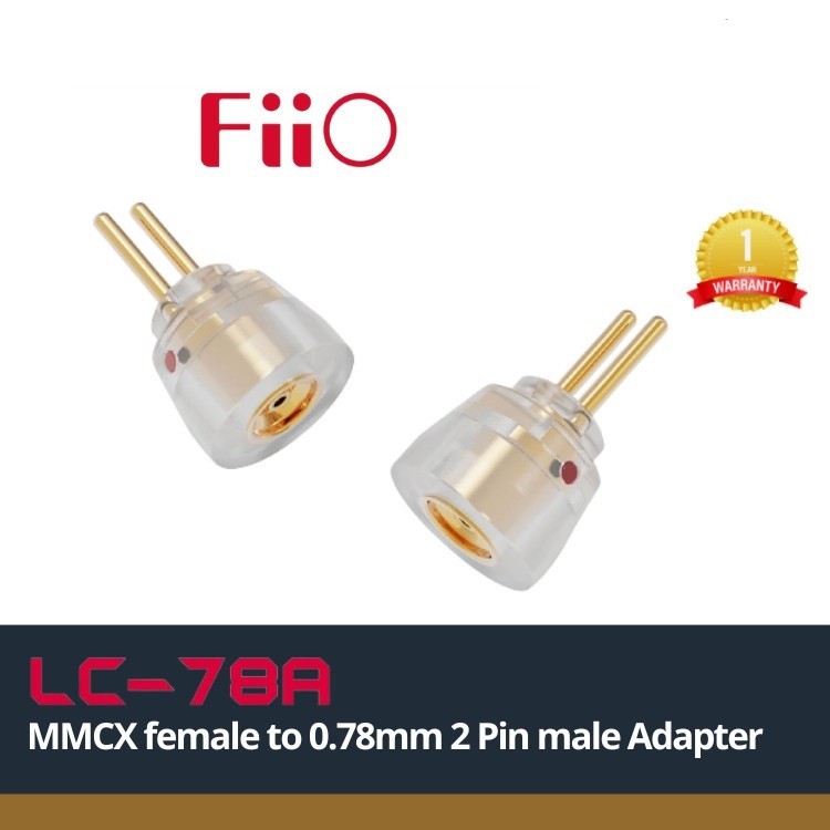 Jual FiiO LC-78A Adaptor Plug MMCX female to 0.78mm 2 pin male | Shopee ...