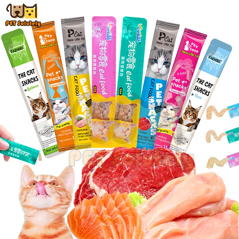 Jual Snack Kucing Creamy Treats Kucing Snack Kucing murah 15gr Makanan ...