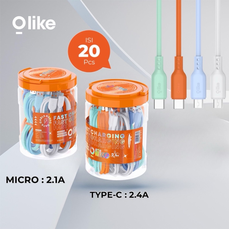 Jual OLIKE Kabel Data D306 Cable Data USB READY TIPE Micro, Type C dan ...