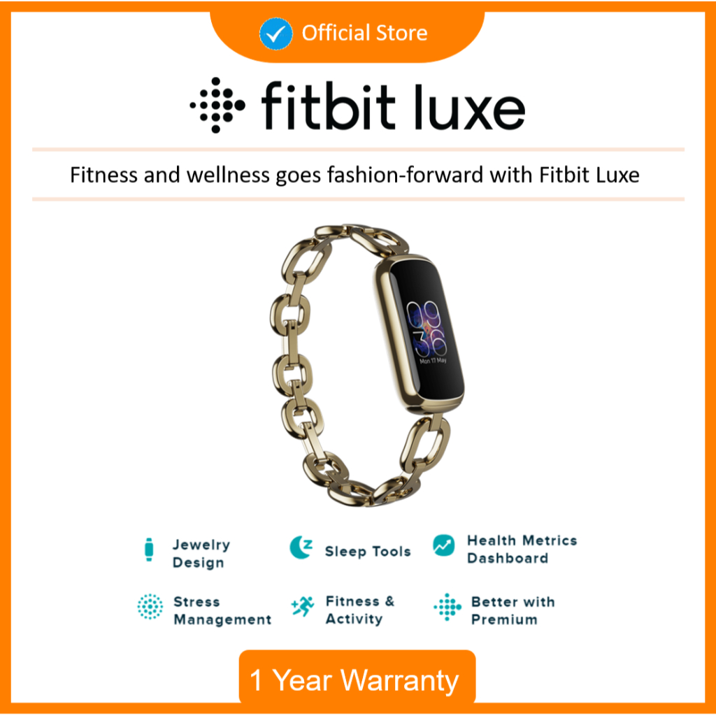 Jual Fitbit Luxe Special Edition Smartwatch Luxury Fitness Tracker ...