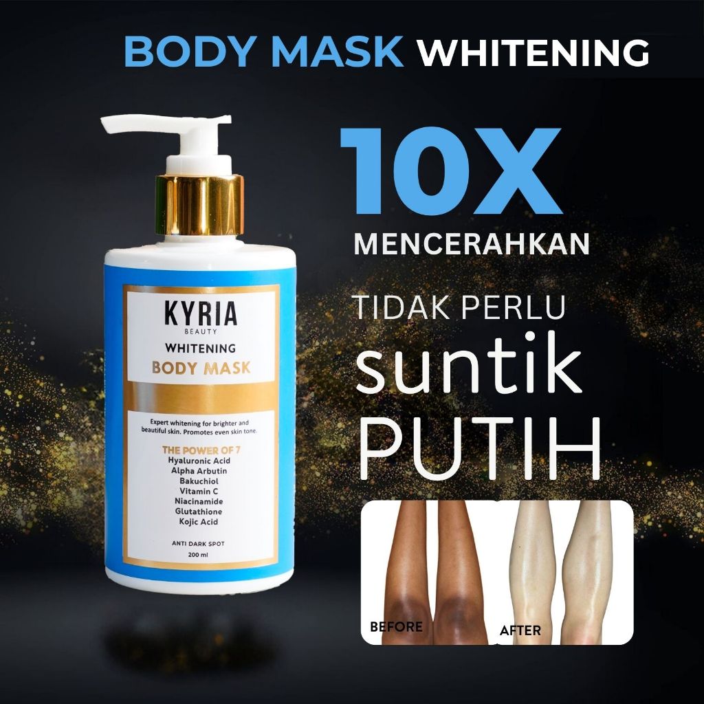 Jual Body Masker Whitening Premium KYRIA - 10x Ekstra Mencerahkan Kulit ...
