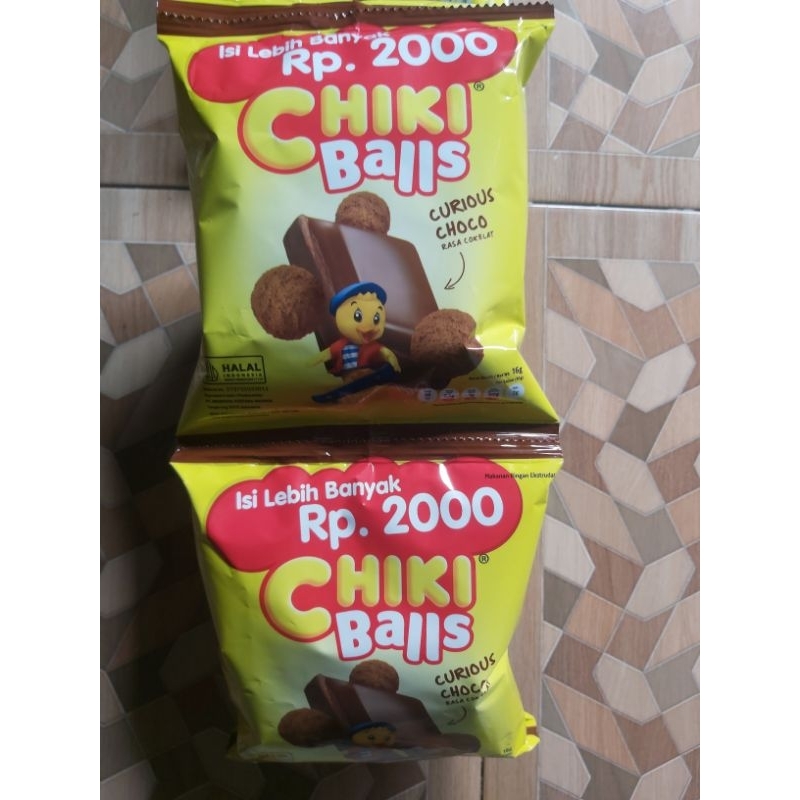 Jual [1 RENTENG] Chiki Balls Curious Choco Rasa Cokelat Isi 10 x 16 g ...