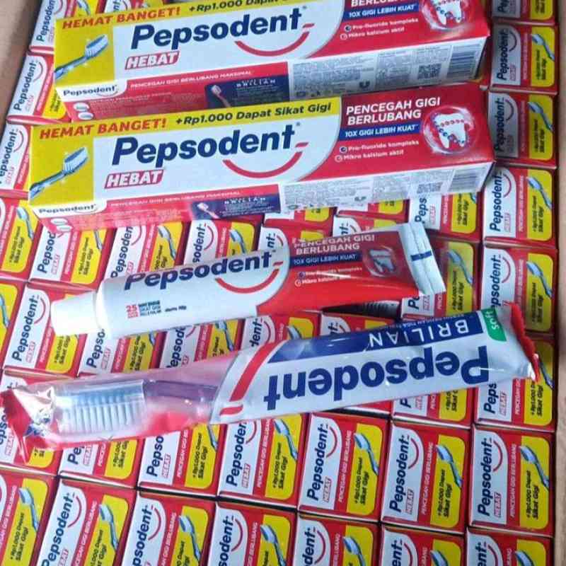 Jual PEPSODENT 75 GRAM / FREE SIKAT GIGI | Shopee Indonesia