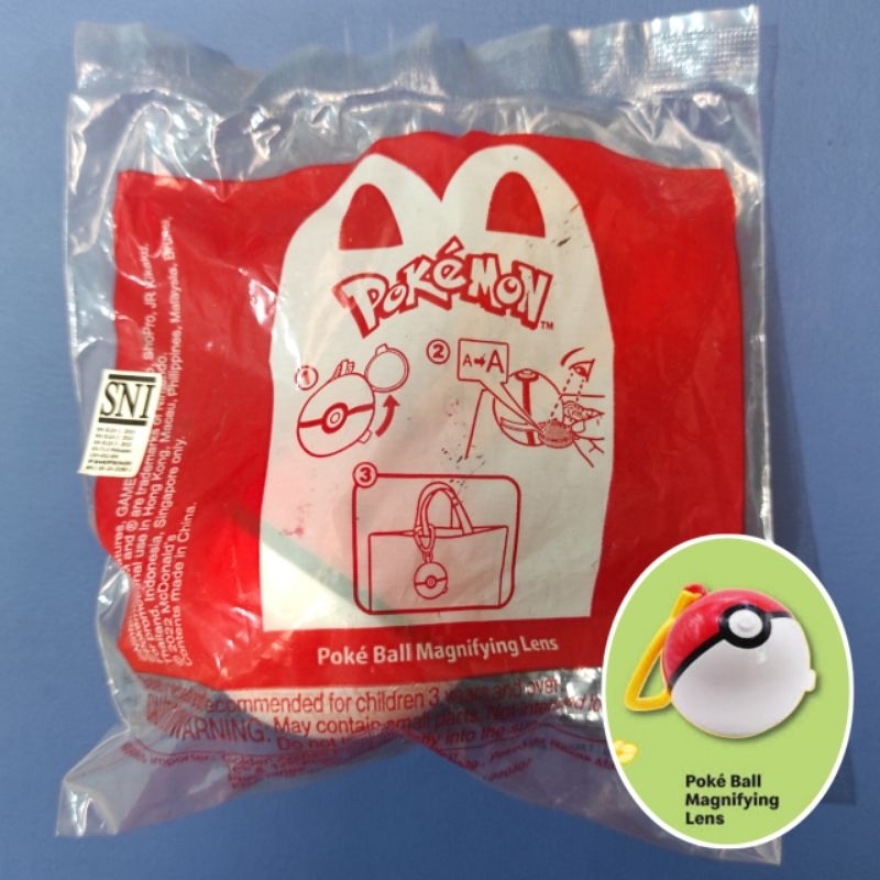 Jual (Baru Sealed) Mainan McD Pokemon Poke Ball Magnifying Lens Happy ...