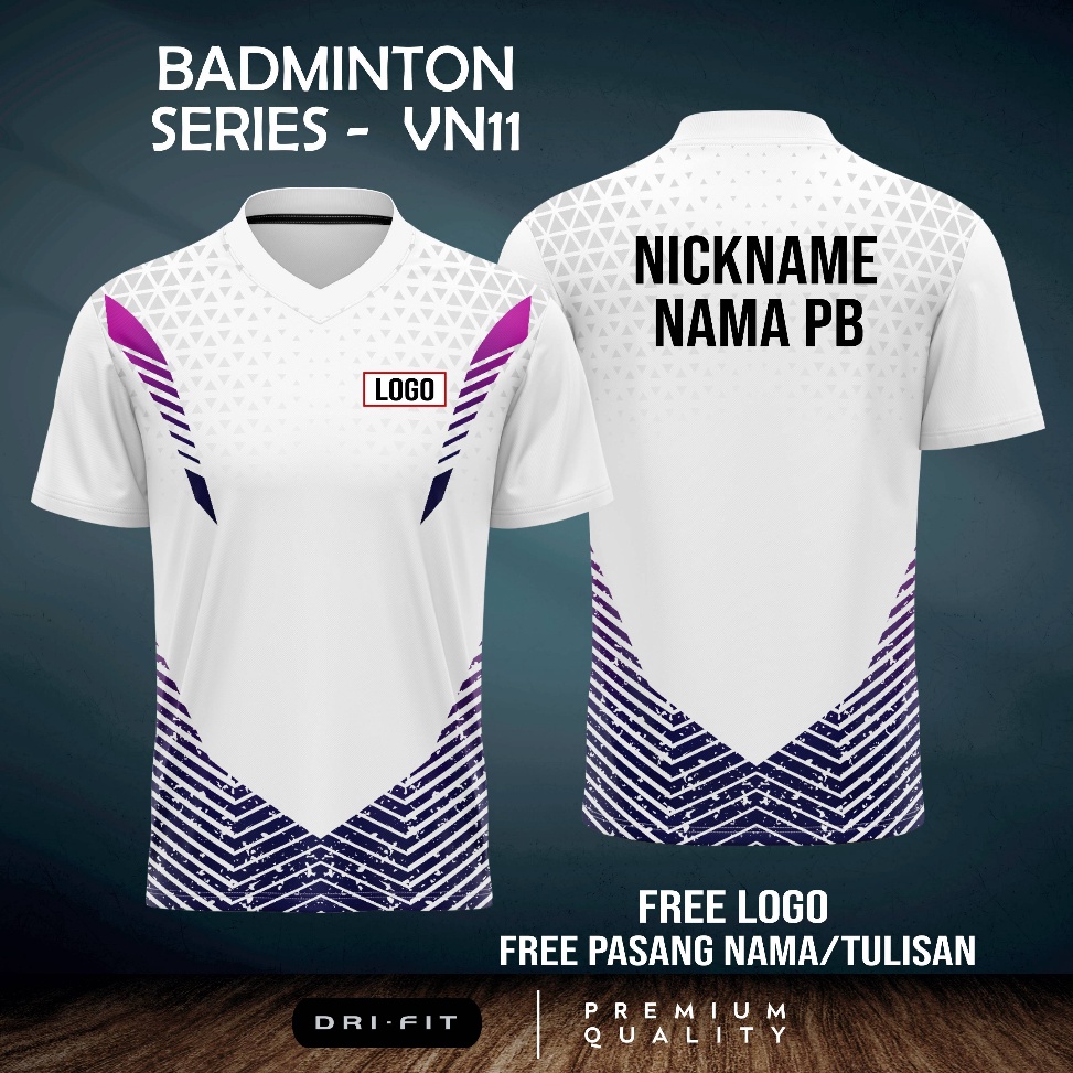 Jual JERSEY KAOS BADMINTON BULUTANGKIS 223 VN11 BISA CUSTOM NAMA DAN LOGO ART Q5T6 | Shopee ...