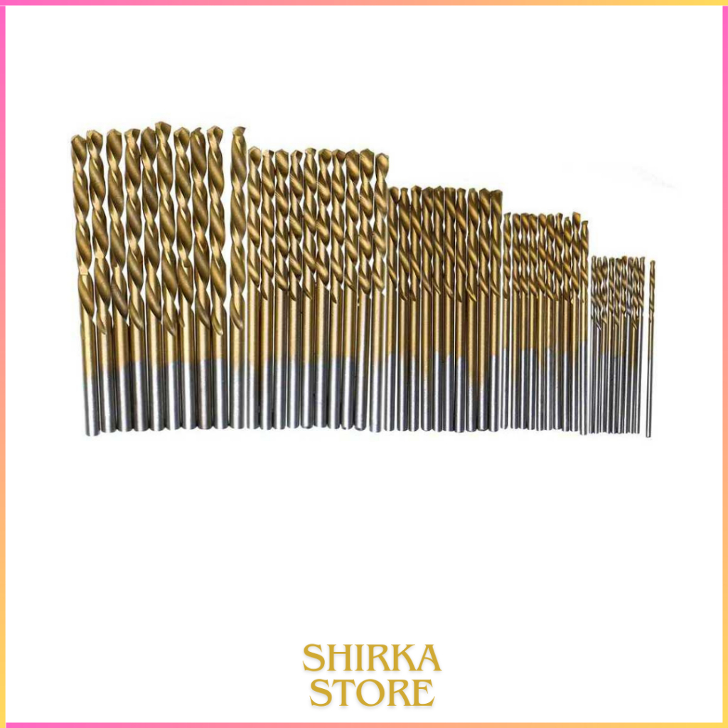 Jual SS - Mata Bor Power Drill Bits Titanium Coated 50 PCS | Shopee ...