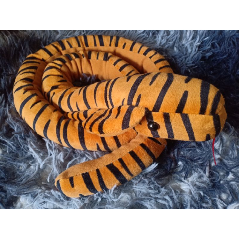 Jual MAINAN ANAK BONEKA ULAR BAHAN LEMBUT PANJANG 125 CM GARIS GARIS ...