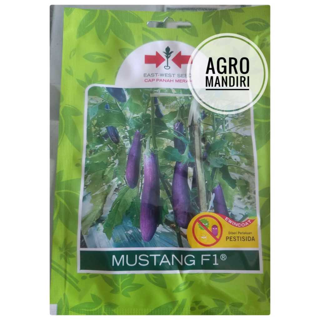 Jual Terong Ungu Mustang F1 SP isi 400 Benih Bibit Cap Panah Merah Kemasan Pabrik Small Pouch ...