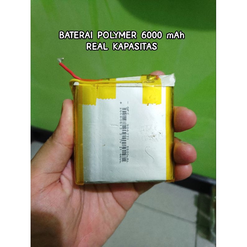 Jual Baterai Polymer 6000 MaH Real Kapasitas | Shopee Indonesia