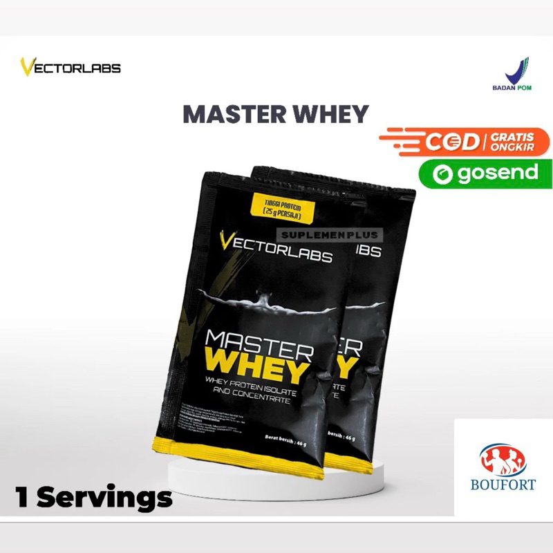 Jual MASTER WHEY 1 Sachet Vectorlabs 1 Saset Serving Whey Protein ...