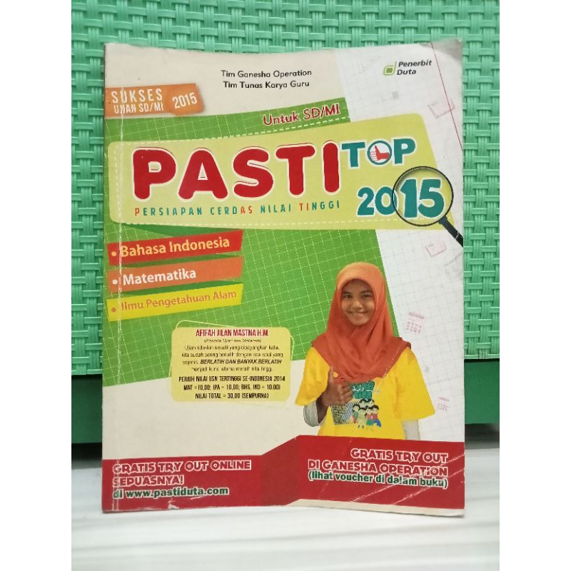 Jual Buku Sukses Ujian SD MI Pasti TOP Persiapan Cerdas Nilai Tinggi 2015 Bahasa Indonesia ...
