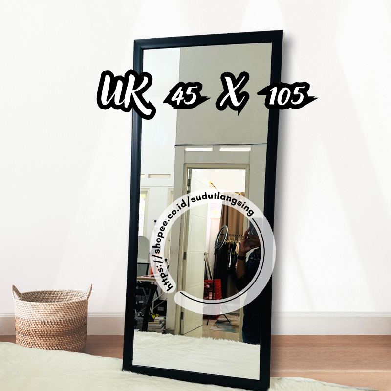 Jual Kaca Cermin Dinding Tempel Gantung Aesthetic 45 x 105 CM Cermin ...