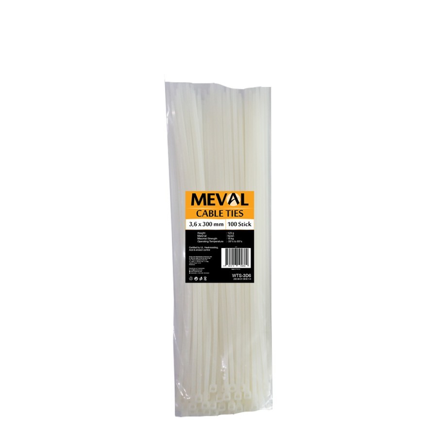 Jual Kabel Ties / Cable Ties MEVAL 30 Cm [ Top Quality ] | Shopee Indonesia
