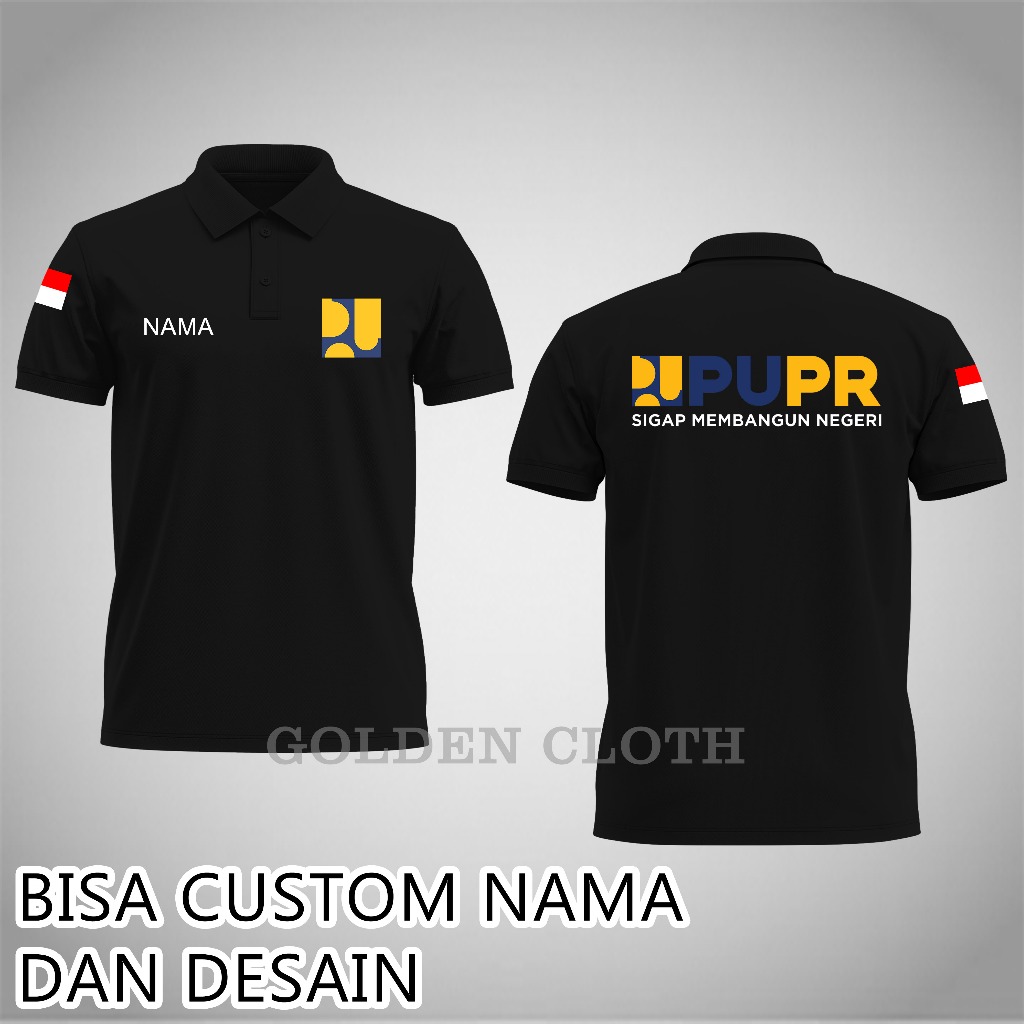 Jual Polo Shirt PUPR Sigap Membangun Negeri Kementrian PUPR Kaos Wangki ...