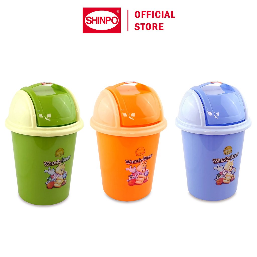 Jual SHINPO Tempat Sampah Plastik Dengan Tutup Cartillo Trash Bin Model ...