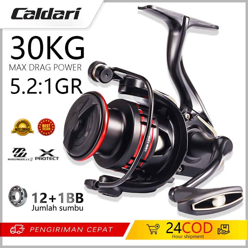 Jual Reel Pancing Logam Penuh Alat Pancing Reel Spinning 12KG Alat ...