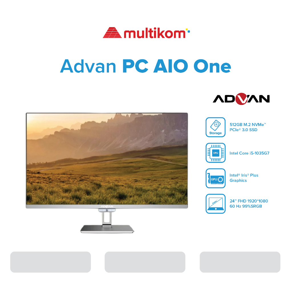 Jual PC AIO Advan One PC i5-1035G7 8GB 512GB SSD 24″ FHD W11 | Shopee Indonesia