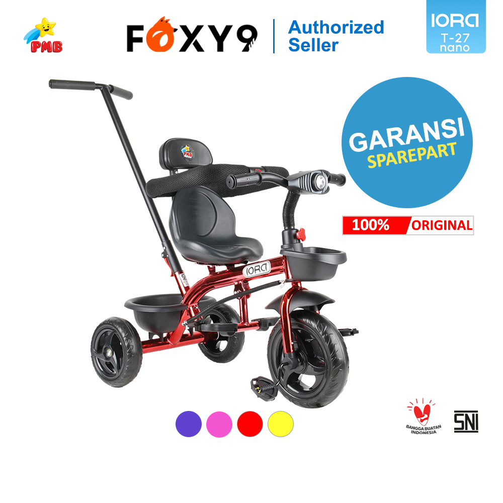 Jual Sepeda Roda Tiga Anak Tricycle Stroller PMB IORA T27 NANO | Shopee Indonesia