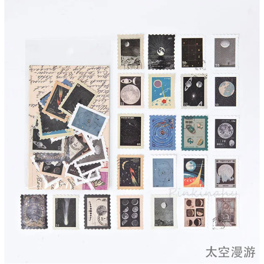 Jual 46 Pcs Sticker Perangko Stamps Stiker Scrapbook Journal Planner ...