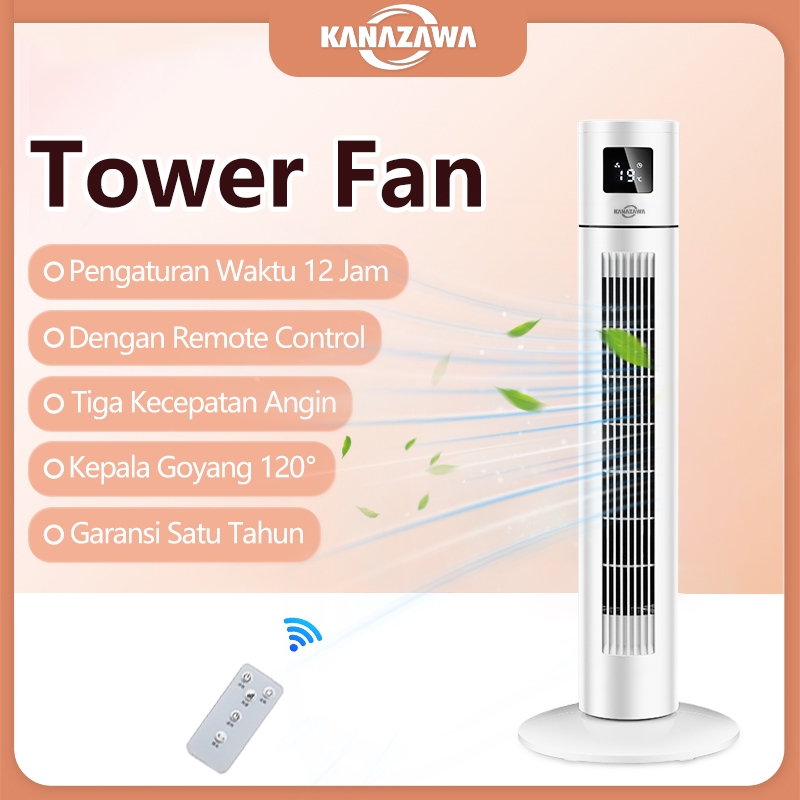 Jual KANAZAWA Kipas Angin Menara Tower Fan Timer 12 Jam Remote Control ...