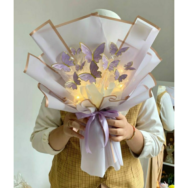 Jual [10 Butterfly] Bouquet butterfly led - Bouquet butterfly - Bouquet ...