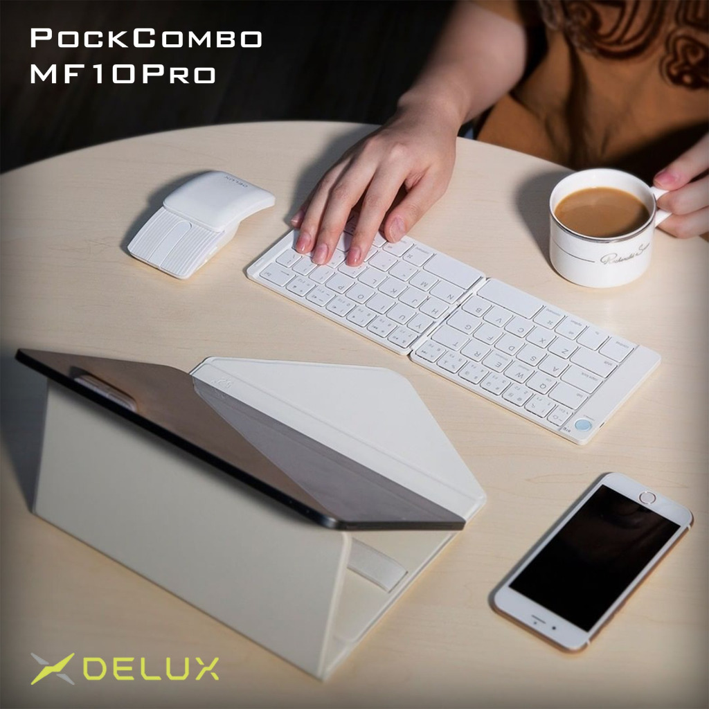 Jual Delux PockCombo MF10Pro (KF10+MF10PRO) Mouse keyboard Wireless ...