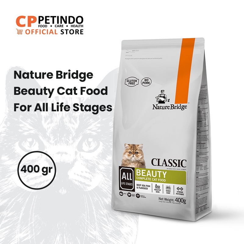 Jual CPPETINDO Nature Bridge Beauty Cat Food For All Stages 400 gr ...