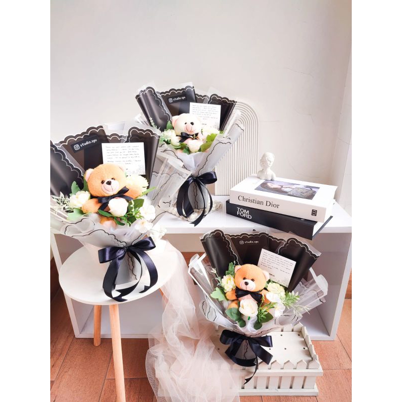 Jual BUKET BONEKA BERUANG MINI / BUKET BONEKA TEDDY BEAR / BUKET BUNGA ...