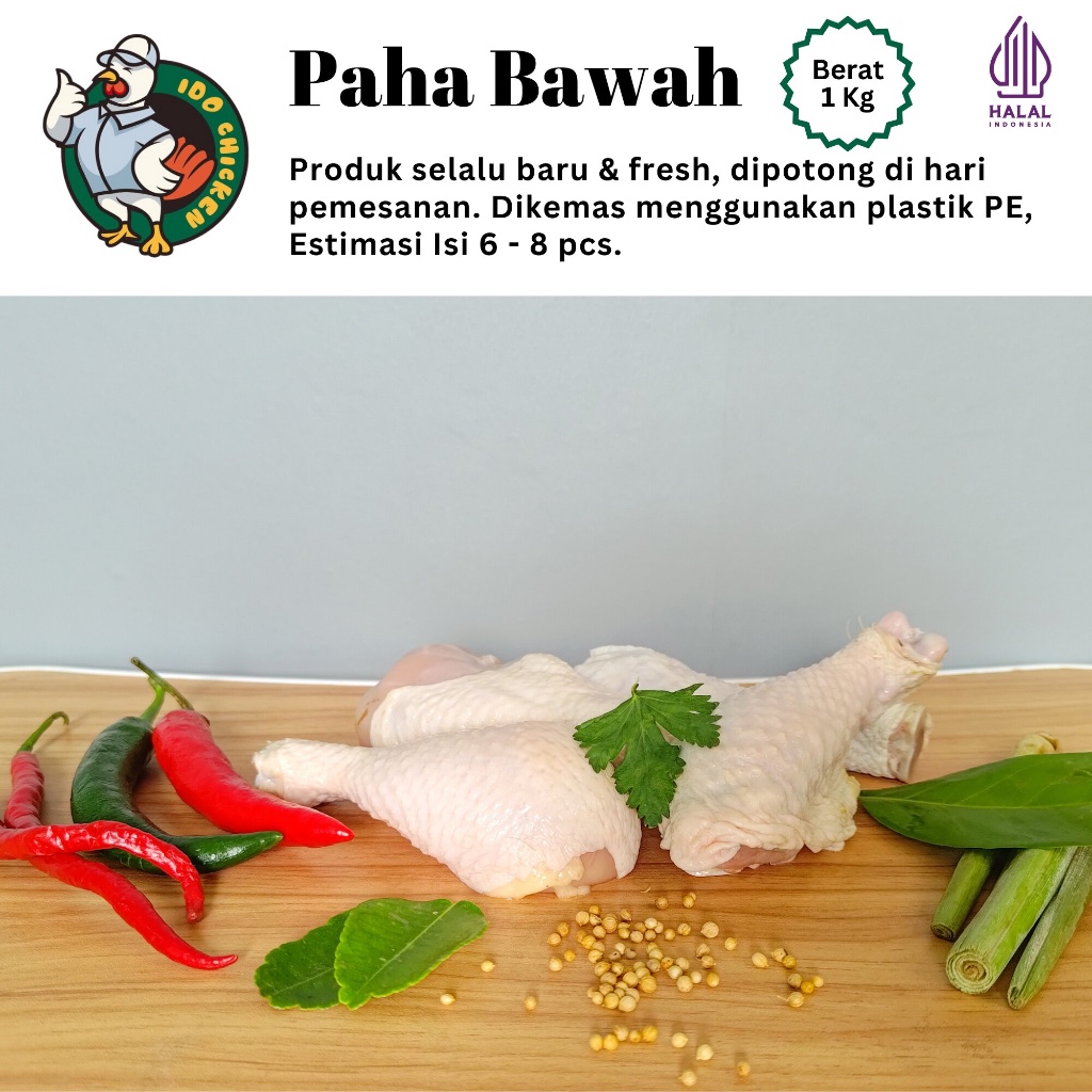 Jual Paha Pentung 1kg-Paha Bawah Segar dan Halal 1 KG - Ido Chicken ...