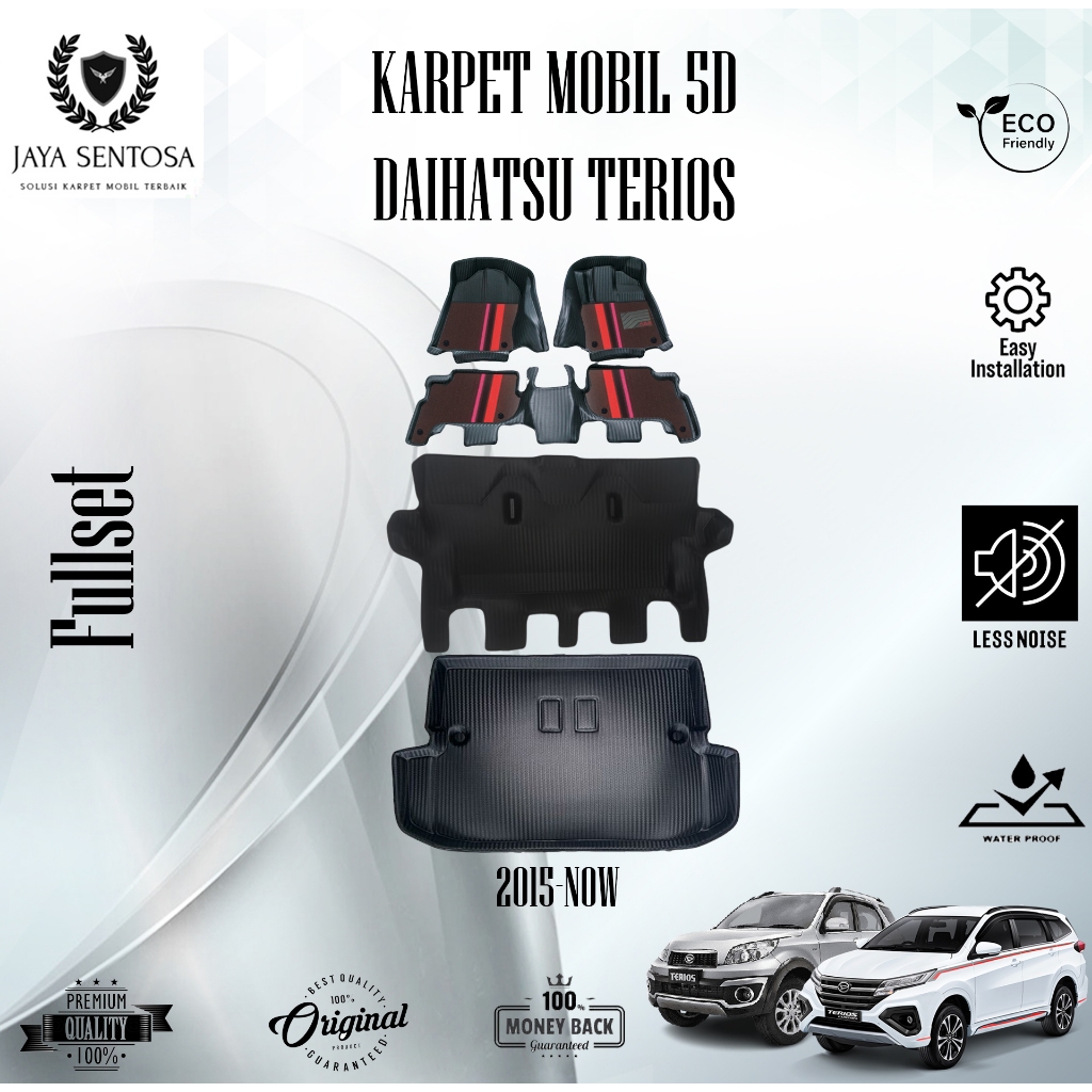 Jual Karpet Mobil 5D Daihatsu Terios 2014 - 2025 + Alas Kaki Karpet 7D ...