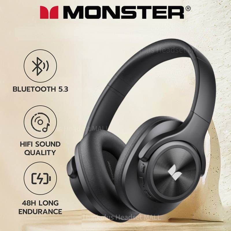 Jual Monster MISSION 200 Wireless Headphone TWS Bluetooth 5.3 Headset Gaming Musik Sport ...