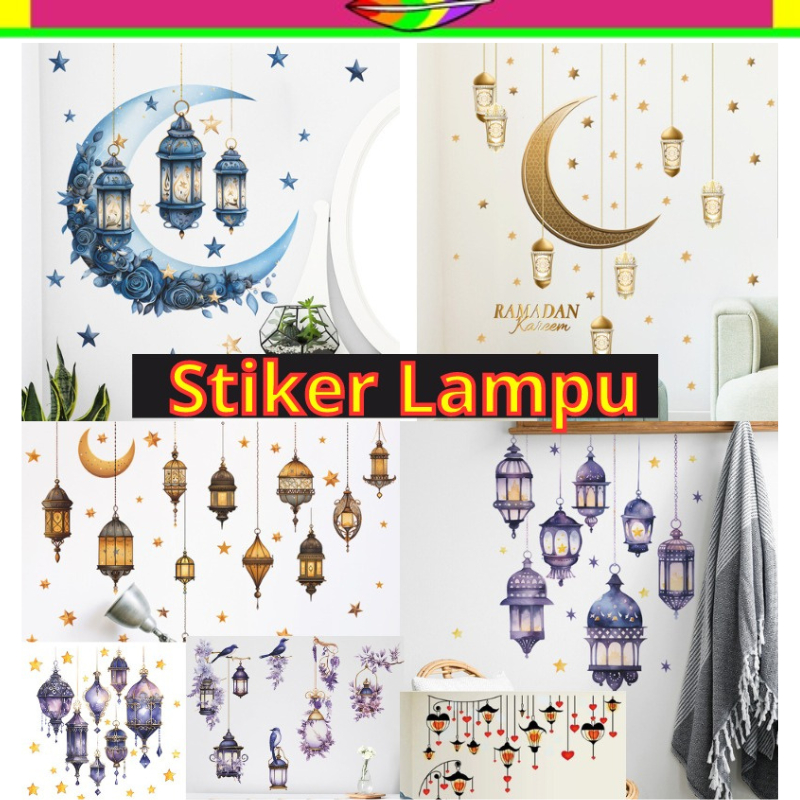 Jual Wallsticker Wall Stiker Sticker Dinding Lampu Hiasan Tempelan ...