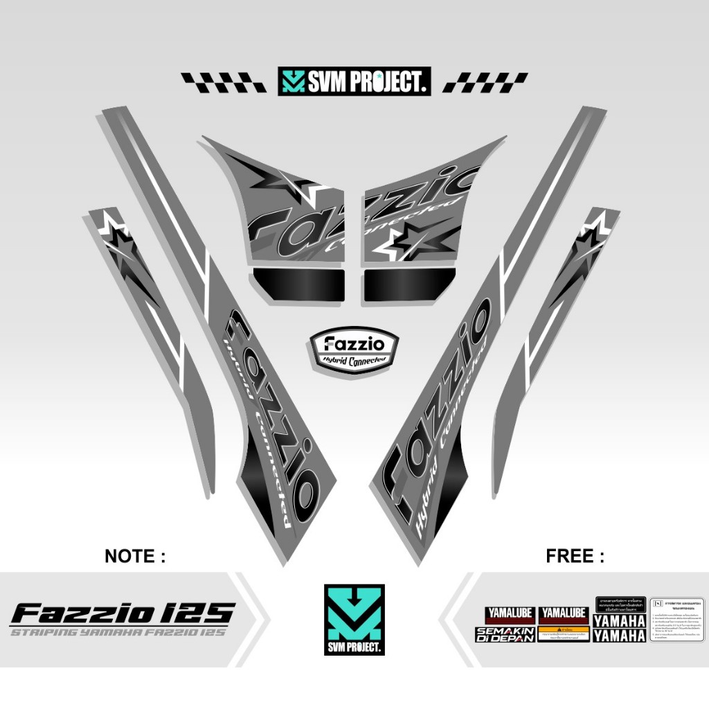 Jual STRIPING FAZZIO / STICKER FAZZIO / MOTIF 17 / FAZIO / 125 / FAZZIO ...