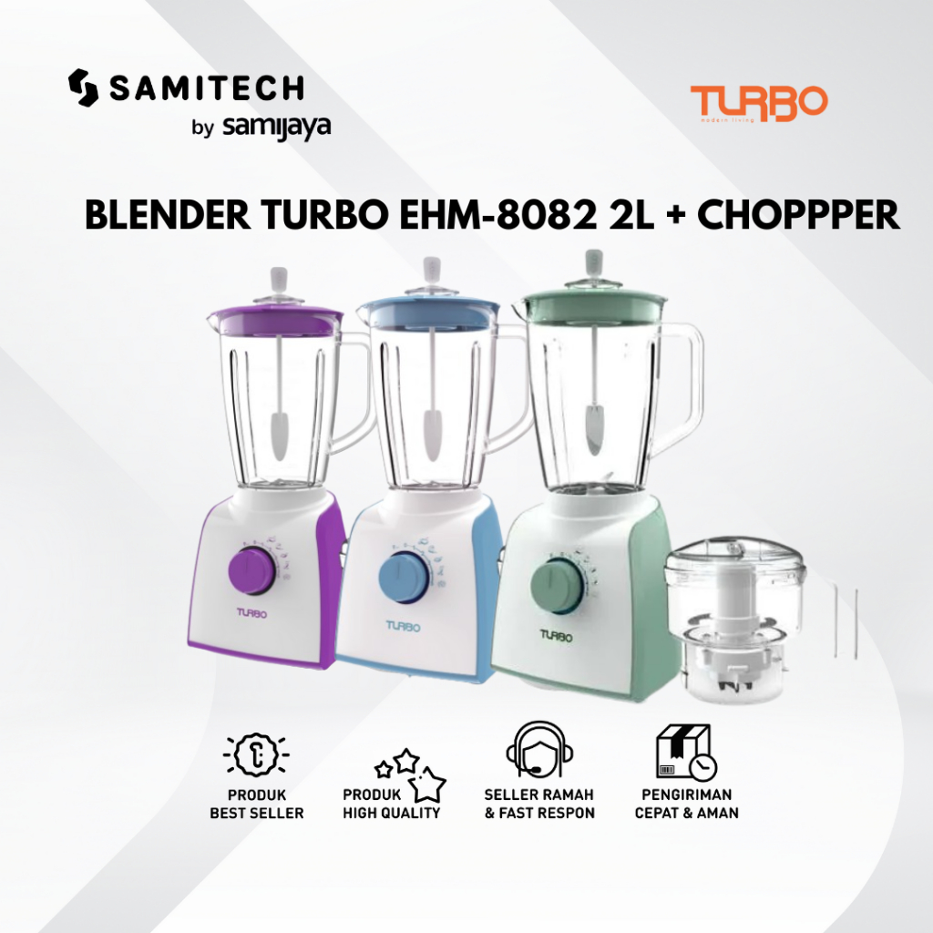 Jual BLENDER TURBO EHM-8082 EHM 8082 2IN1 CHOPPER 2L BERGARANSI ...