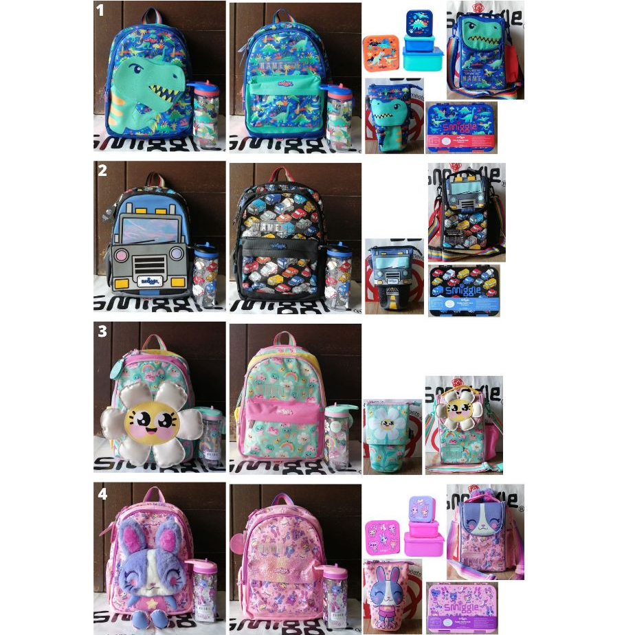 Jual Smiggle Junior Movin Backpack TK / Tas sekolah TK unicorn rabbit ...