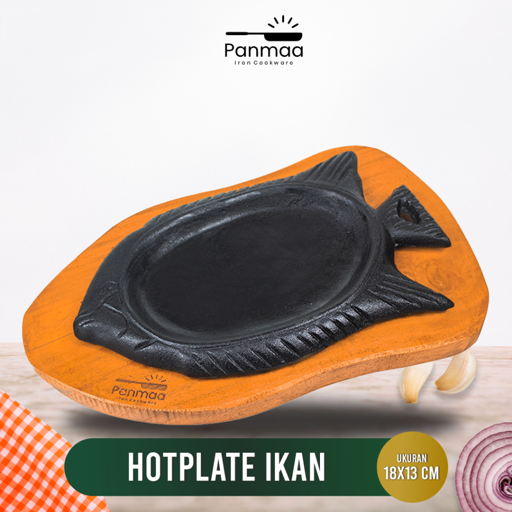 Jual PANMAA Cast Iron Hot Plate Steak / Piring Steak Ikan (18x13 cm ...