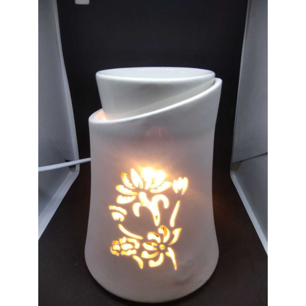 Jual Tungku Pemanas Elektrik Lampu Minyak Aromaterapi Model Bunga ...