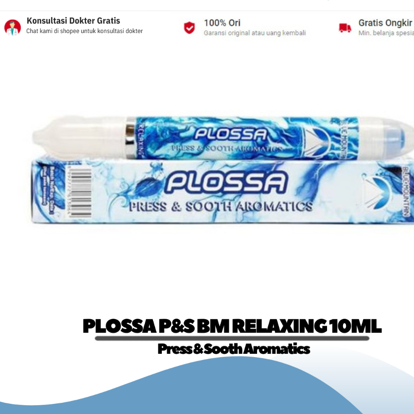Jual PLOSSA PRESS&SOOTH AROMATICS BLUE MOUNTAIN RELAXING 10ML | Shopee ...