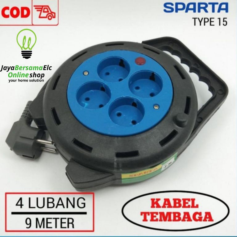 Jual Oke Pr BOX Kabel ROLL COLOKAN 9m 9 Meter Type 15 Stop Kontak ...