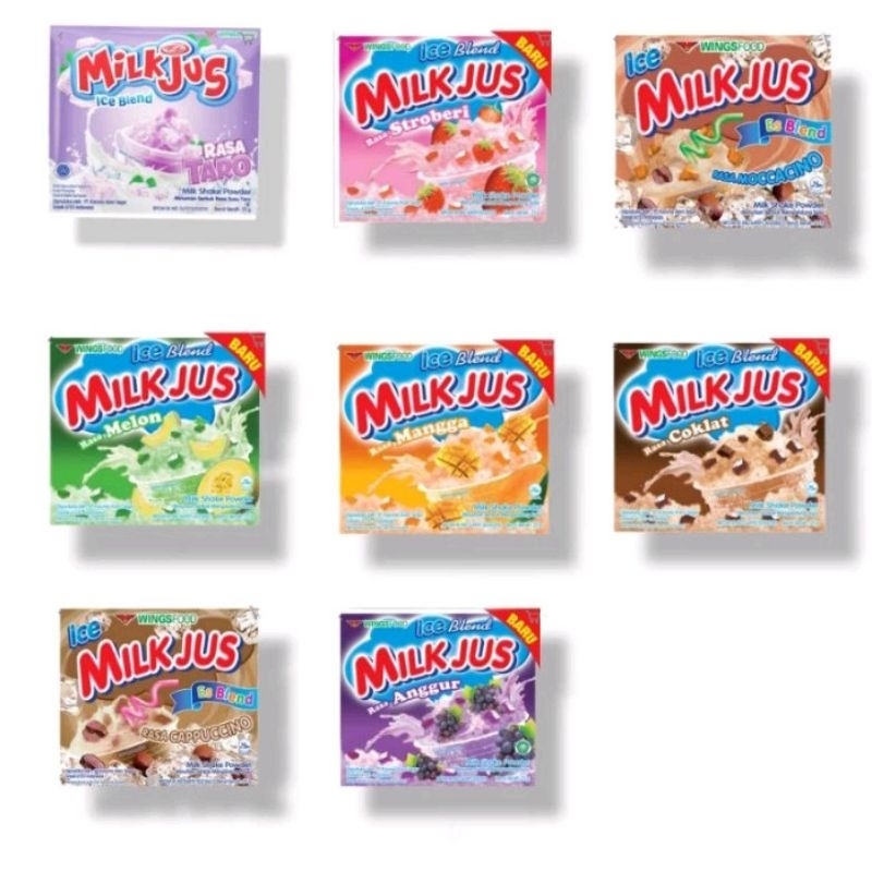 Jual Milk Jus Ice Bland / Milk Shake Powder Sachet 10 x 25gr | Shopee ...