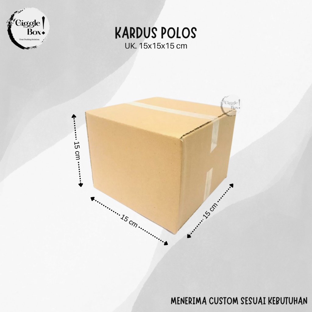 Jual Kardus Box Polos baru uk. 15x15x15 cm | Shopee Indonesia