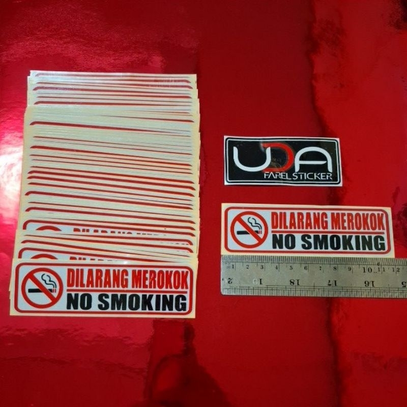 Jual STICKER CUTTING DILARANG MEROKOK | Shopee Indonesia