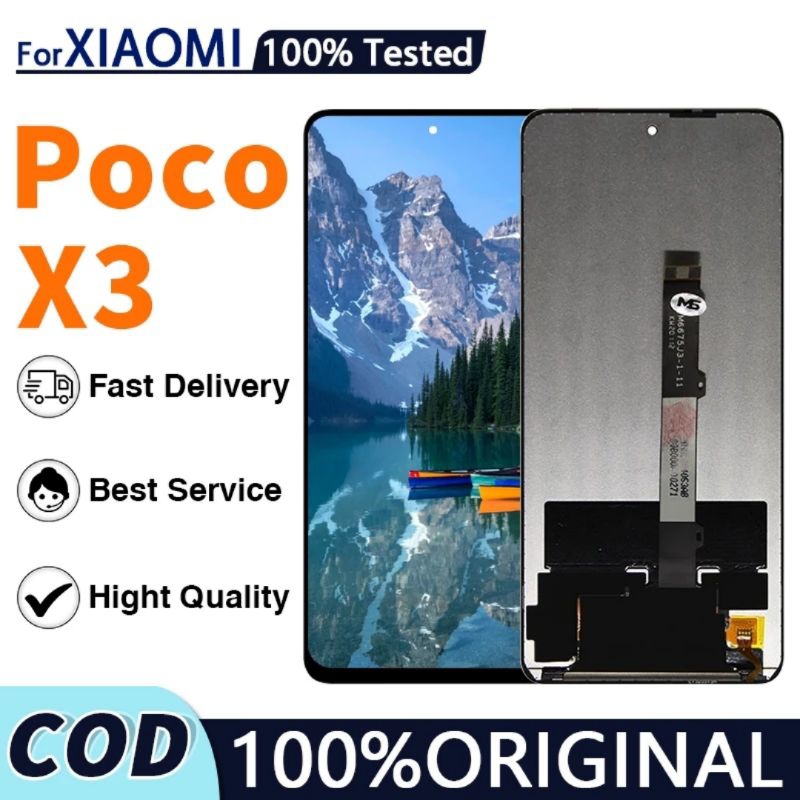 Jual Lcd Xiaomi Poco X3 / X3 NFC Fullset Lcd Touchscreen Free Lem ...