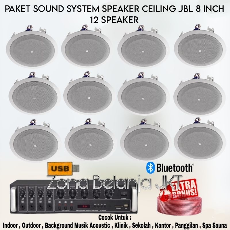 Jual PAKET SOUND SYSTEM SPEAKER CAFE RESTO KANTOR RUANGAN SPEAKER ...
