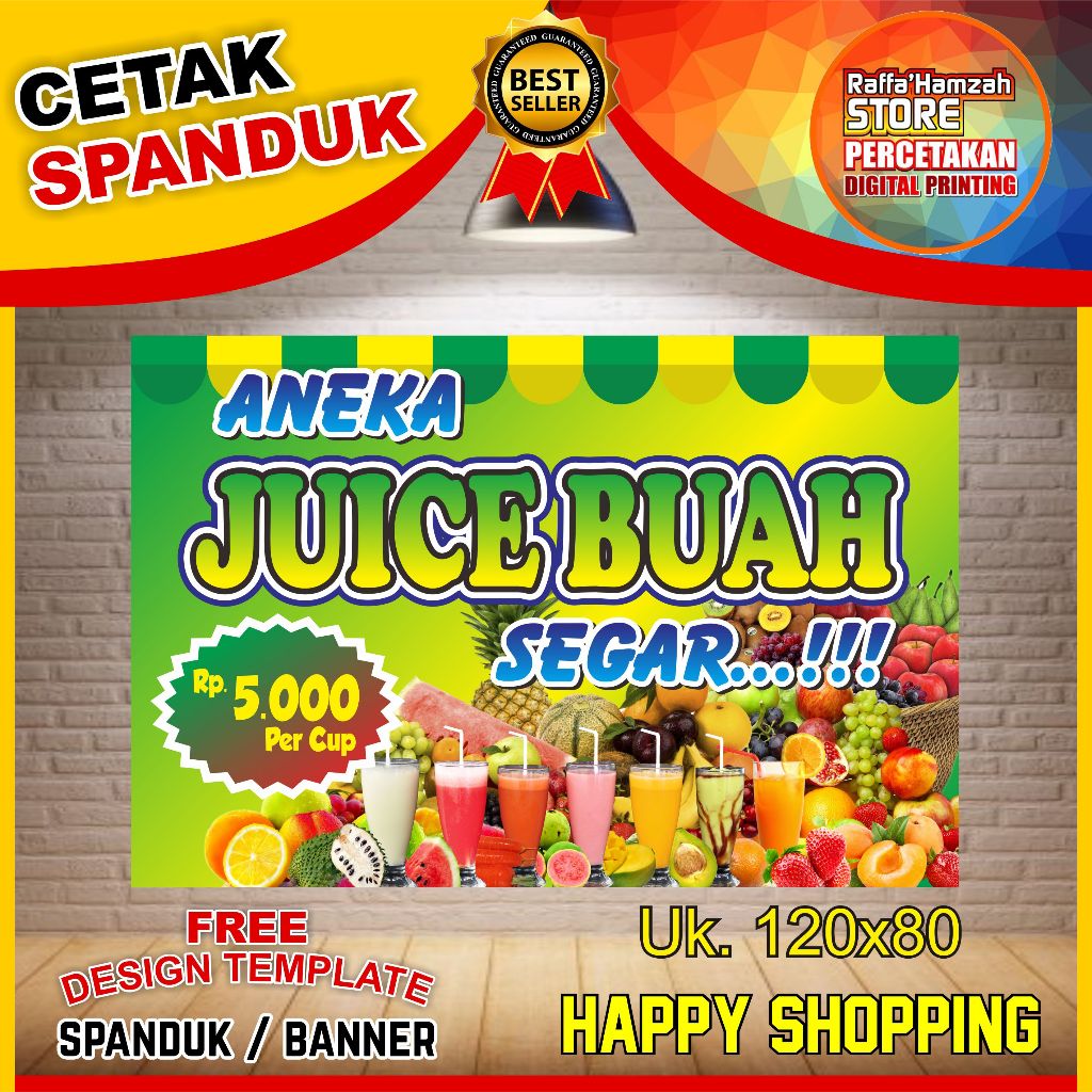 Jual Banner Spanduk Backdrop Juice Buah / Banner Aneka Juice Buah ...