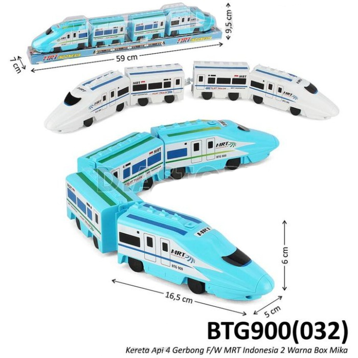 Jual MRT INDONESIA 60cm jumbo Mainan Kereta Api Ceper Tarik mainan Anak ...