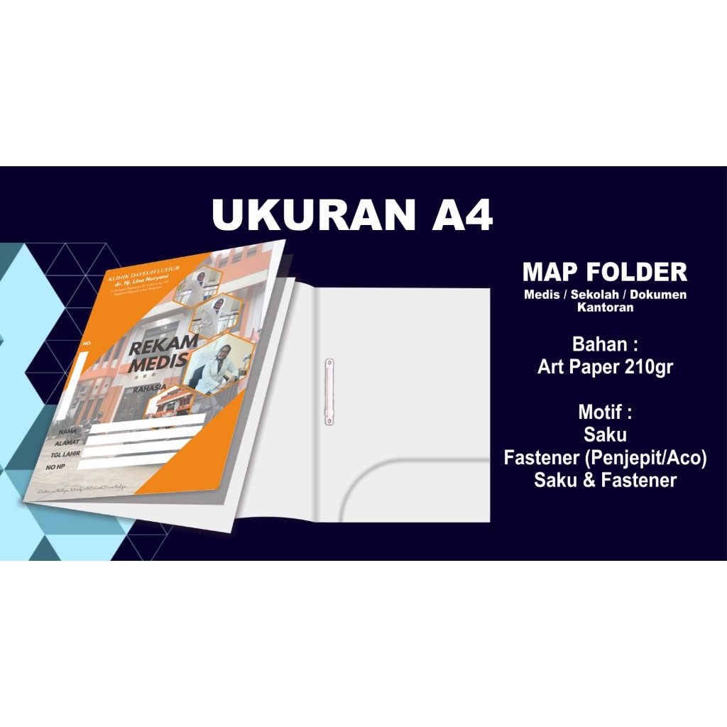 Jual Map Rekam Medis / Map Folder / Map Dinas / Map Sekolah / Map ...