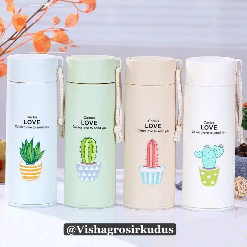 Jual BOTOL MINUM KACA KAKTUS ECERAN My Bottle Kaca Tumbler Termos Minum ...